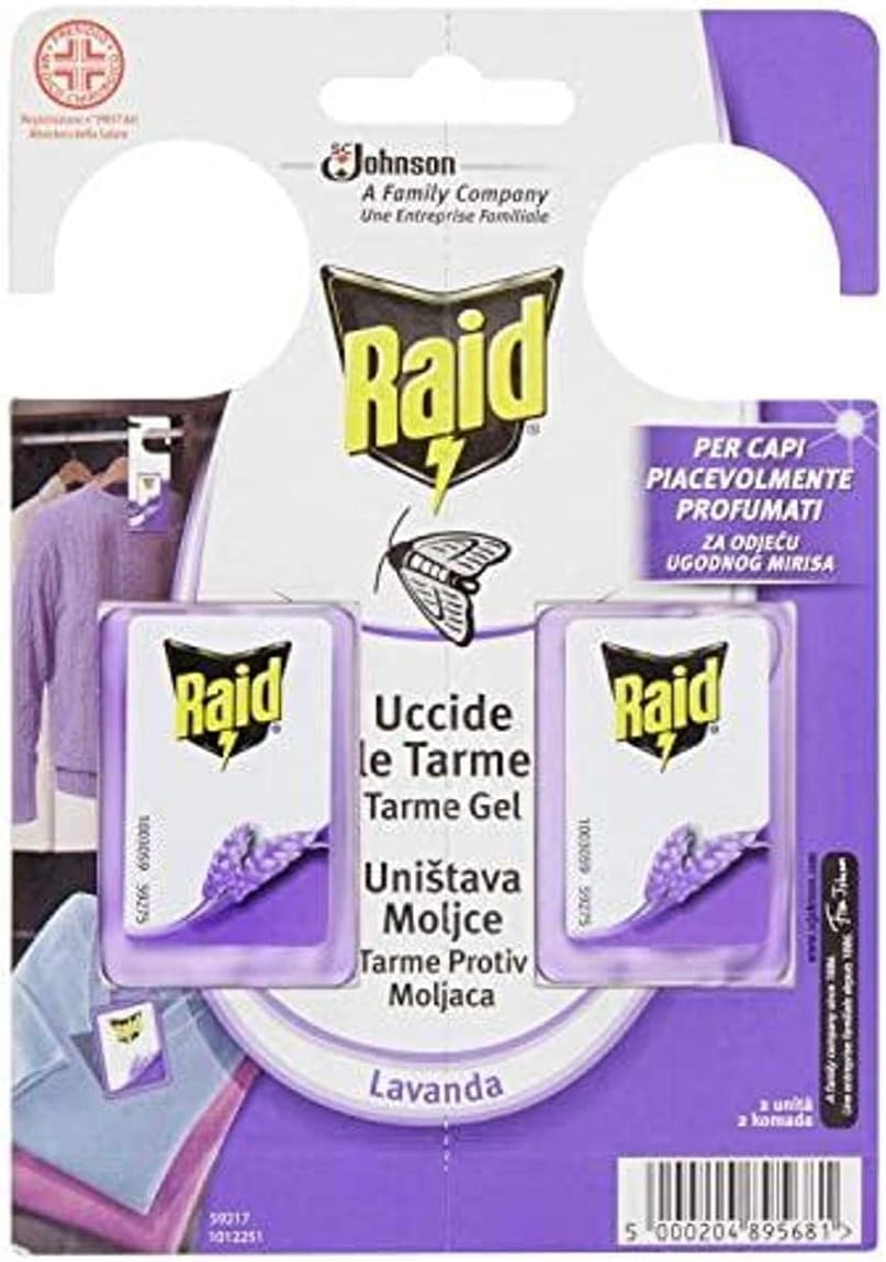 Raid Gel Clothes for Pleasantly Scented Garments, Lavender Fragrance, 1 ...