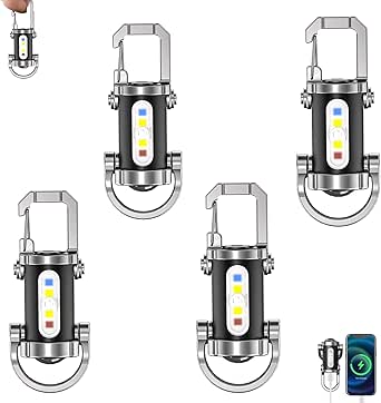 Amazon.com: Portable Rechargeable Bright Keychain Flashlight Phone ...