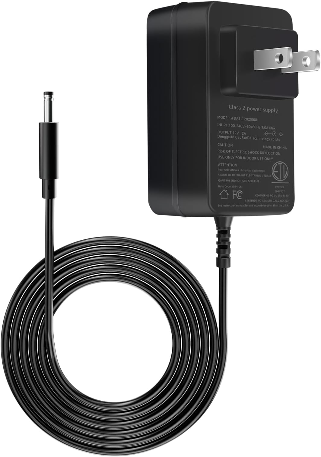 Amazon.com: 10 ft 12V Power Cord for Audio Technica Turntable Charger ...