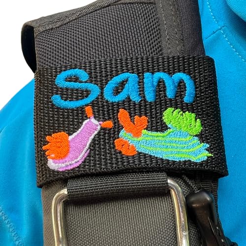 Amazon.com: Custom Embroidered Scuba BCD Name Tag - Personalized Scuba ...