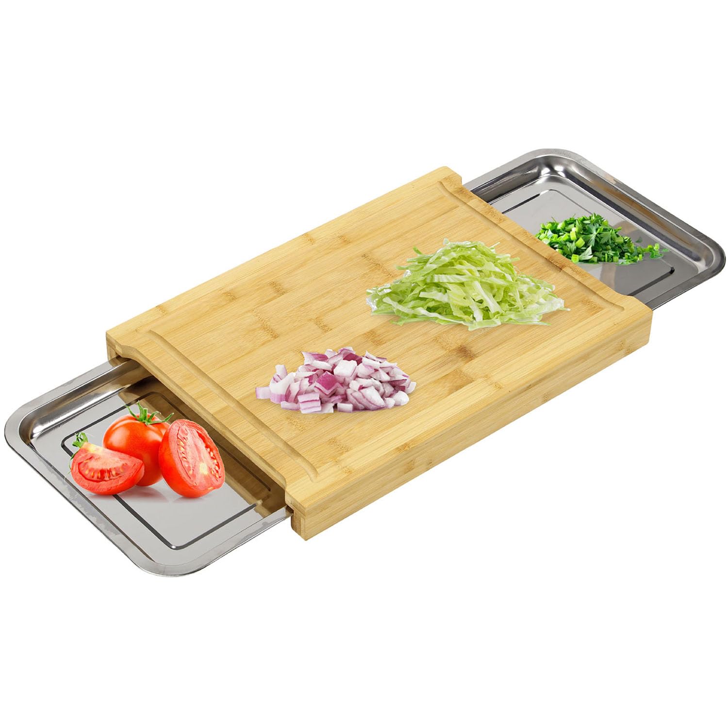 Taylor & Brown Bamboo Organic Wooden Chopping Board Cutting Slicing ...