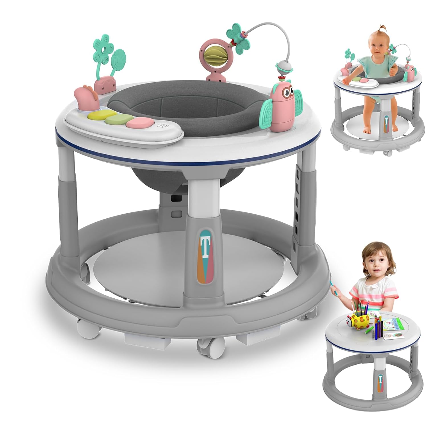 Amazon.com : Baby Walker with Wheels, Baby Walkers and Activity Center ...
