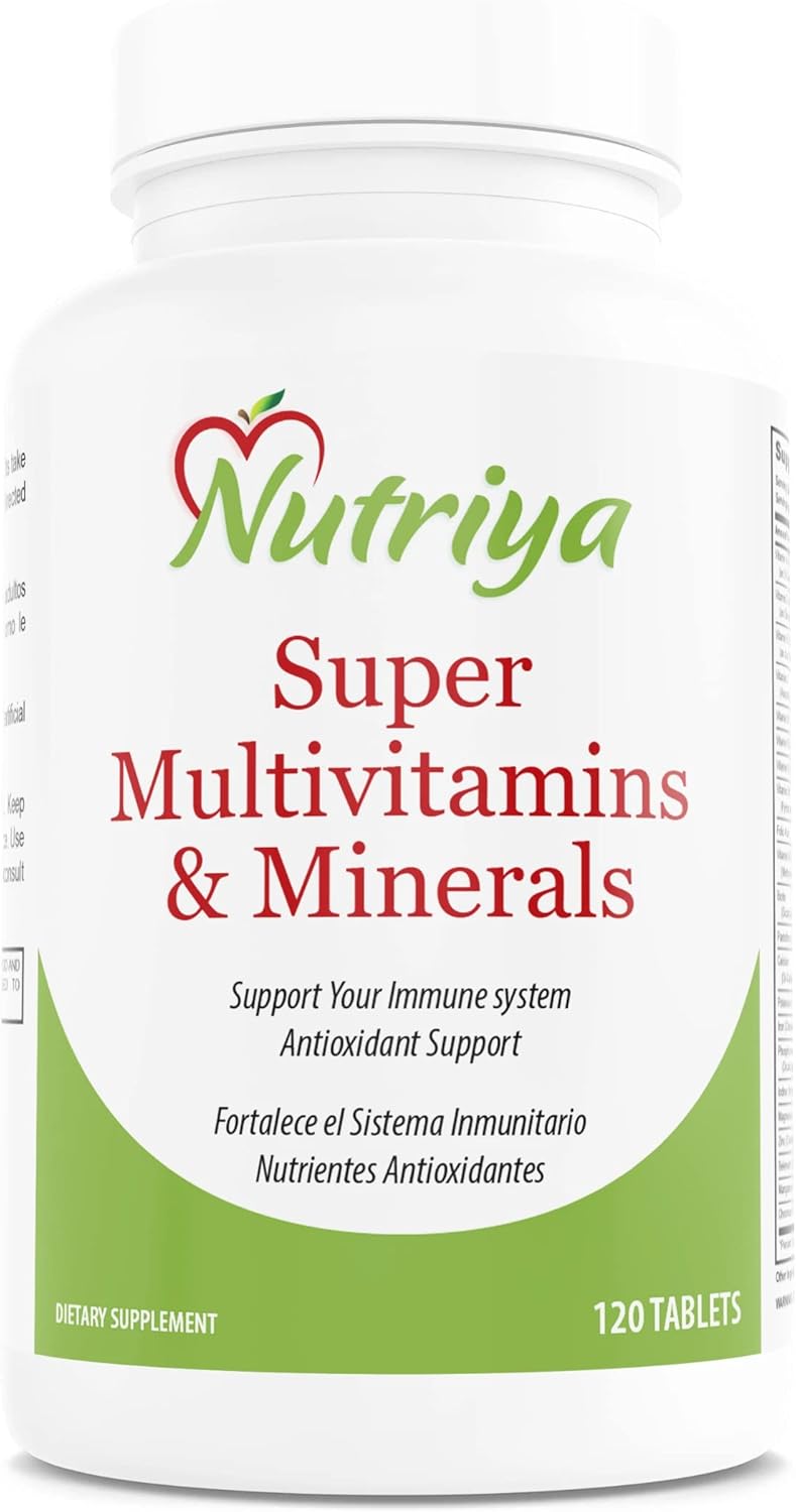 Amazon.com: Nutriya Super Multivitamins and Minerals -for Women and Men ...