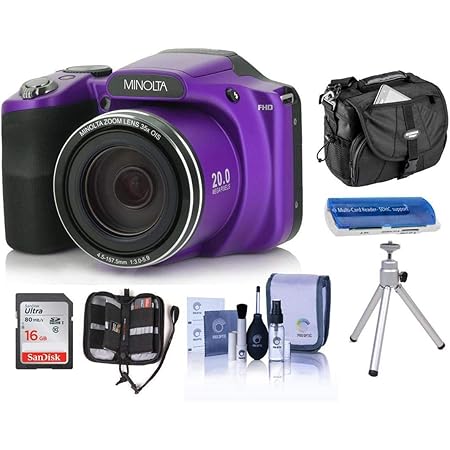 Amazon.com : Minolta Pro Shot 20 Mega Pixel HD Digital Camera with 67x ...