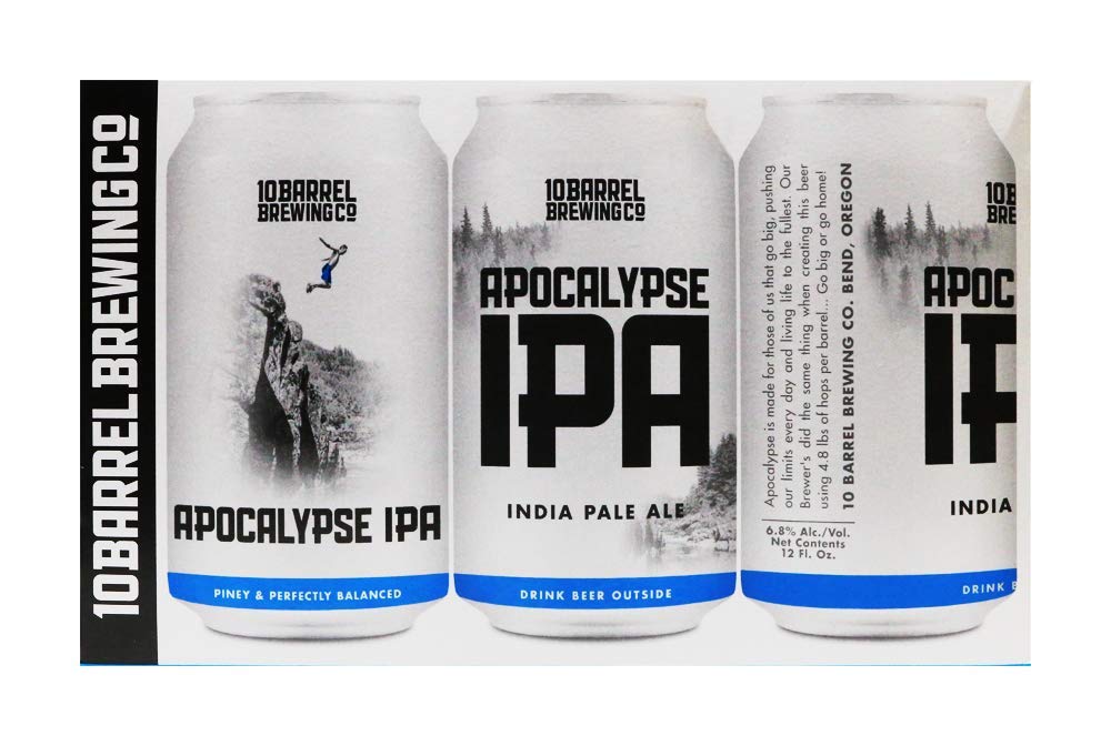 Amazon.com: 10 Barrel Brewings Co., IPA Apocalypse, 6pk, 12 Fl Oz Cans ...