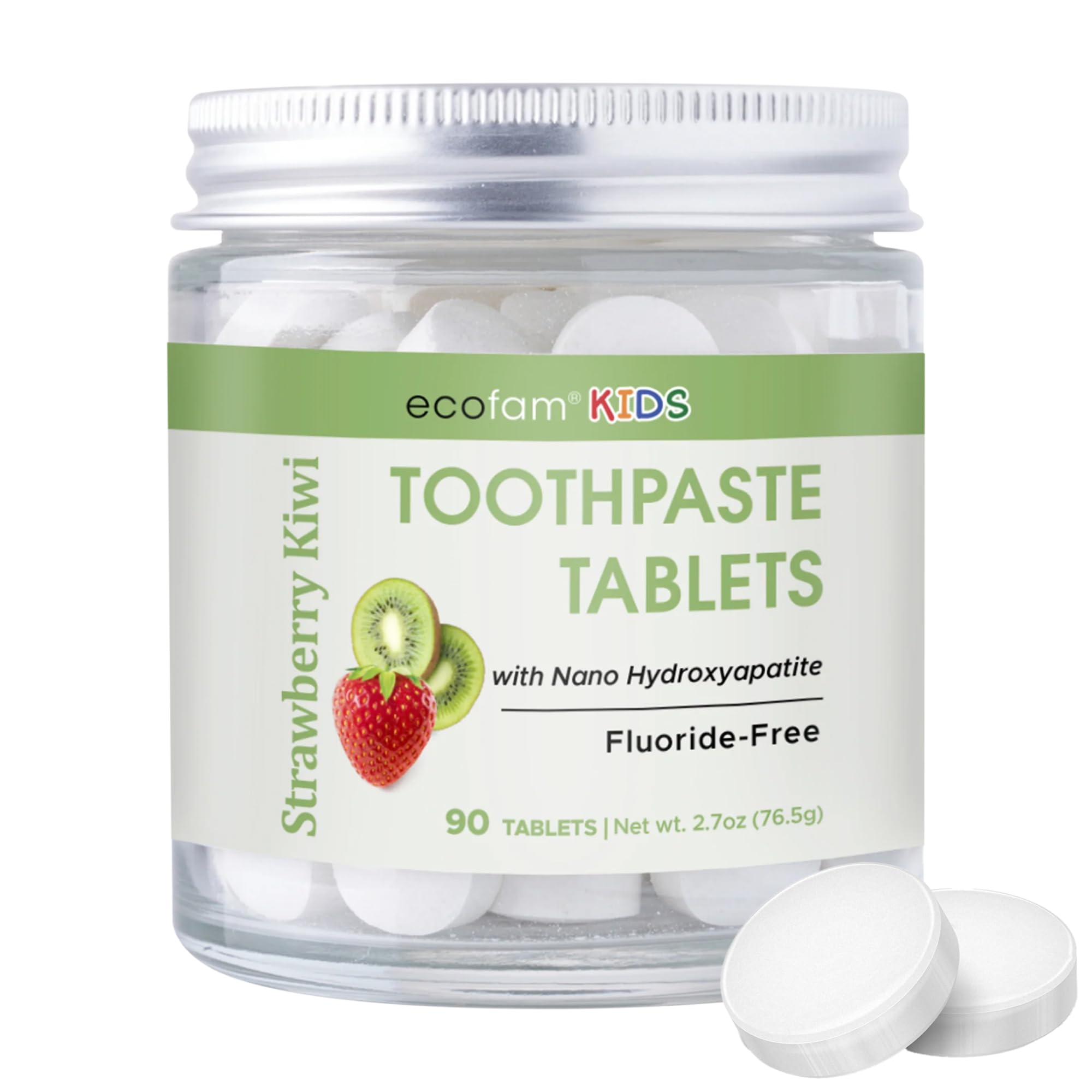 Amazon.com : Ecofam Toothpaste Tablets – Strawberry Kiwi | Chewable ...