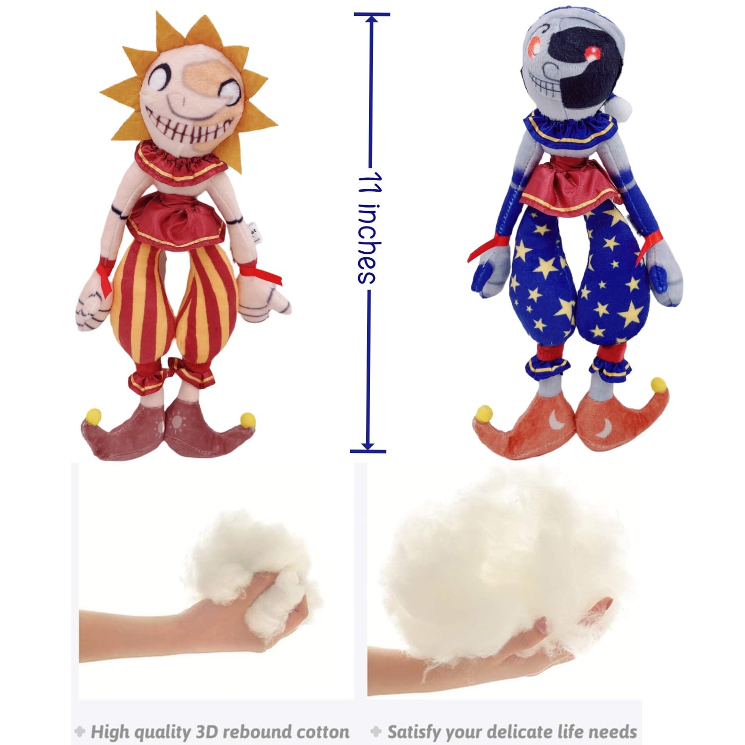 Snapklik.com : Fesmaro Sun-I-Drop And Moon-I-Drop Plush Toy Set - Sun ...