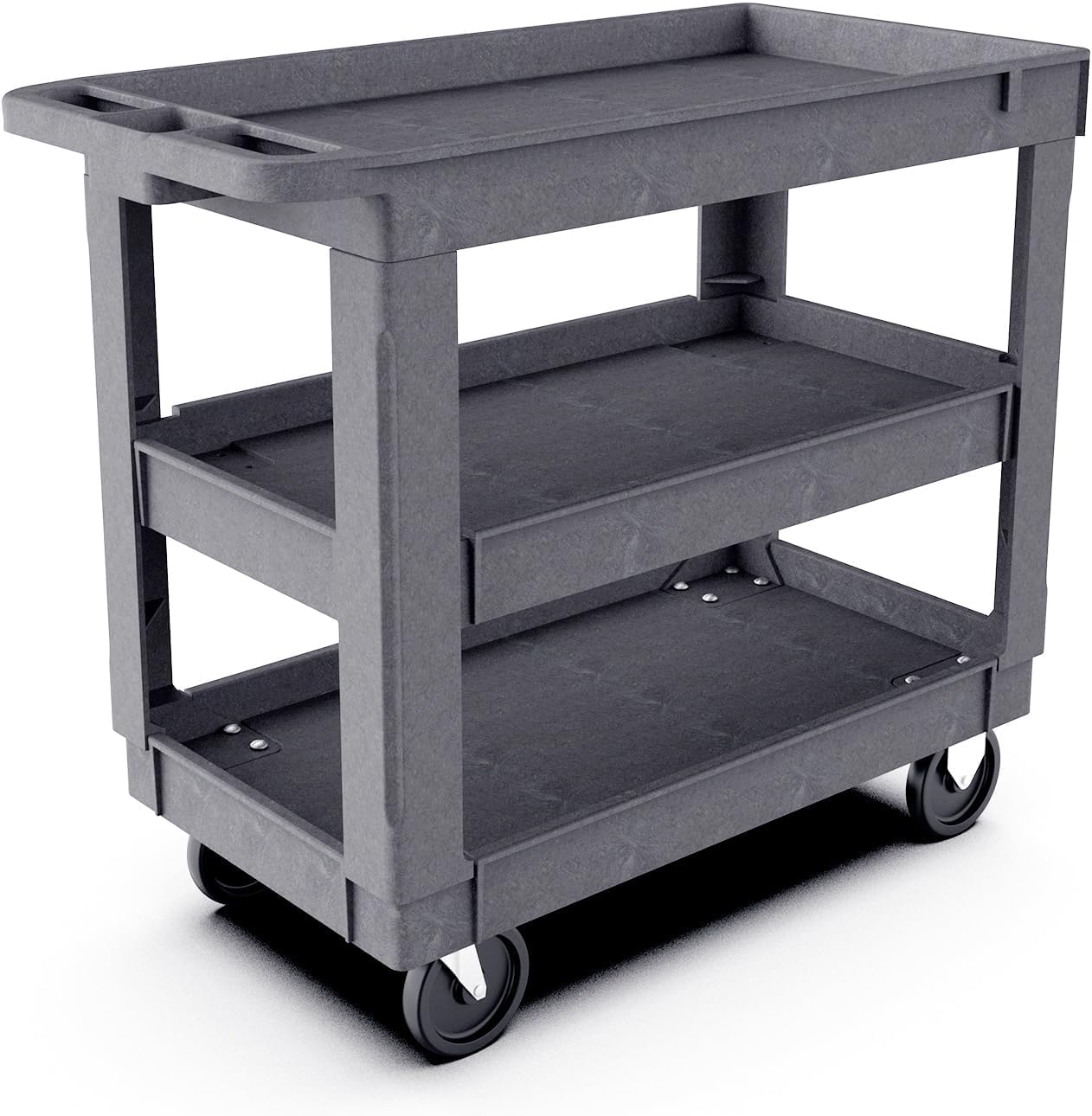 Amazon.com: JYHNHYJ 3 Shelf Utility Cart, Heavy Duty Plastic Service ...