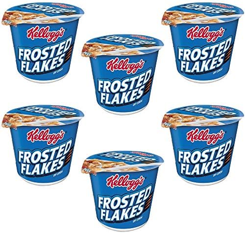 Amazon.com: Kellogg's Frosted Flakes Insta-Bowls Cold Breakfast Cereal ...