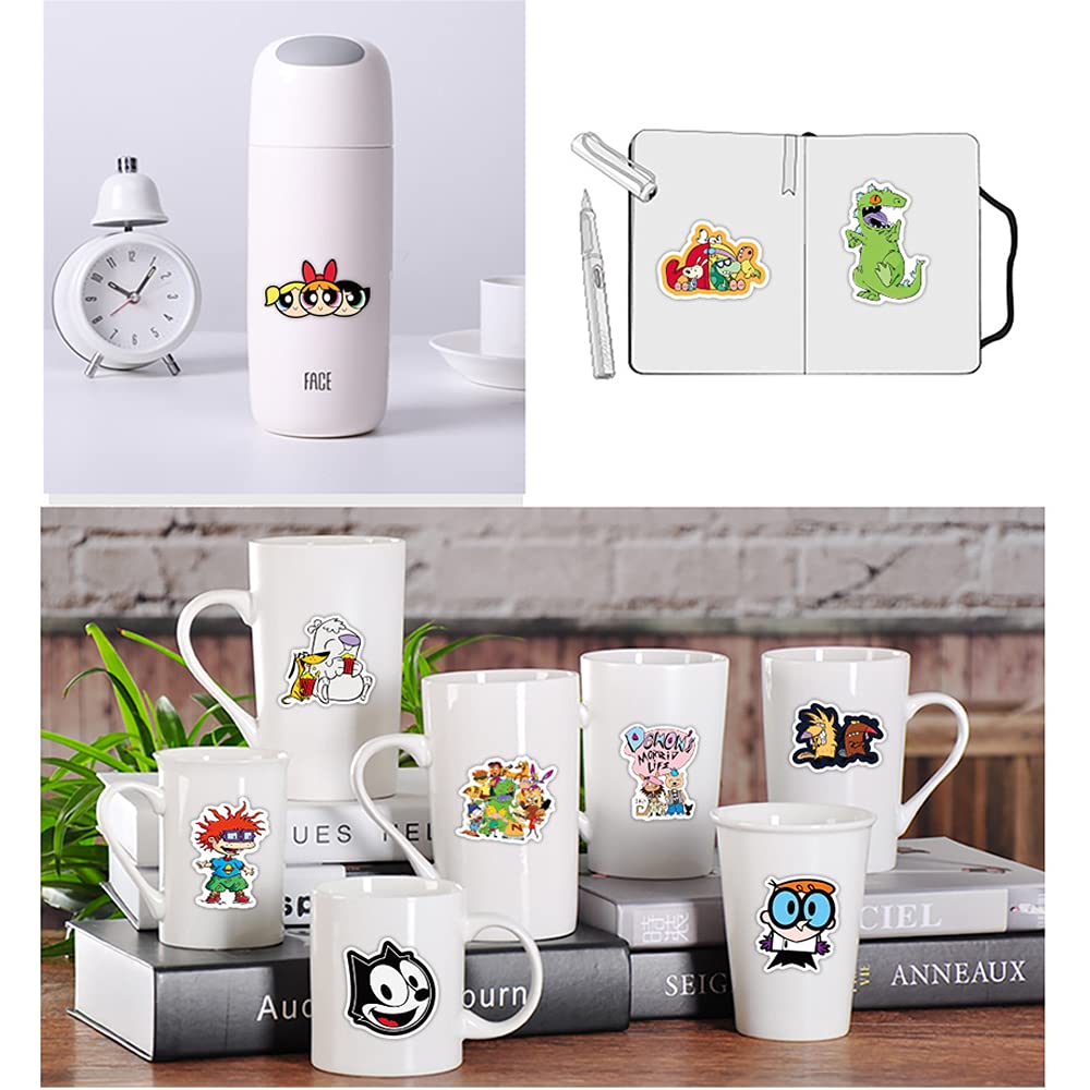 Snapklik.com : 90s Cartoon,Cool Cartoon Stickers For Kids Water Bottle ...