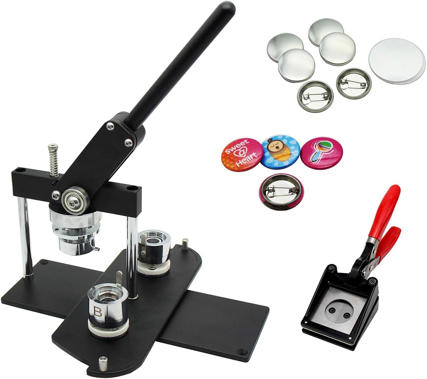 Amazon.com: ChiButtons Pro 25mm (1") Metric Button Maker Machine B400 ...