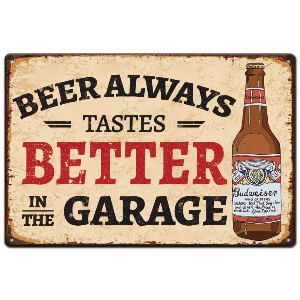 Amazon.com: SUPERDANT Beer Metal Tin Sign Funny Vintage Iron Sign Beer ...