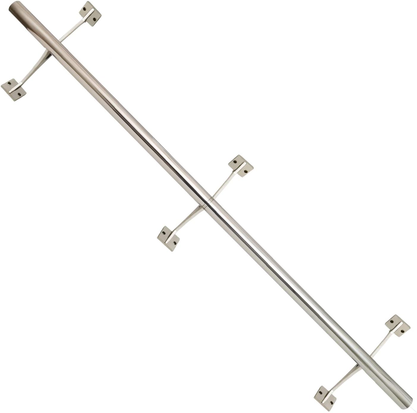 7ft Bar Foot Rail for Floor&Wall Foot Railing for Bar Stainless Steel 2 ...