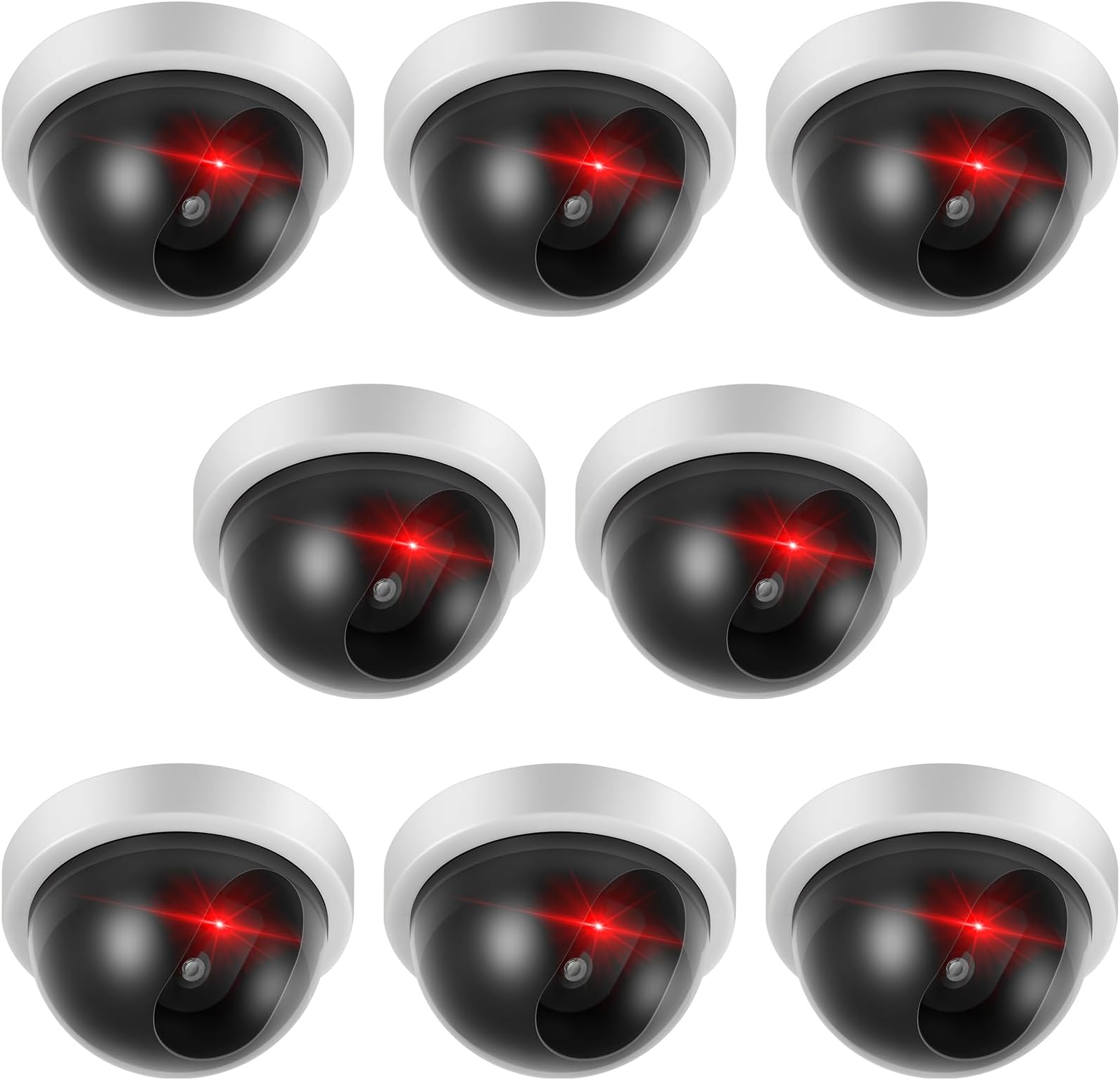 Amazon.com : Kanayu 8 Pack Dummy Fake Camera CCTV Dome Fake Security ...