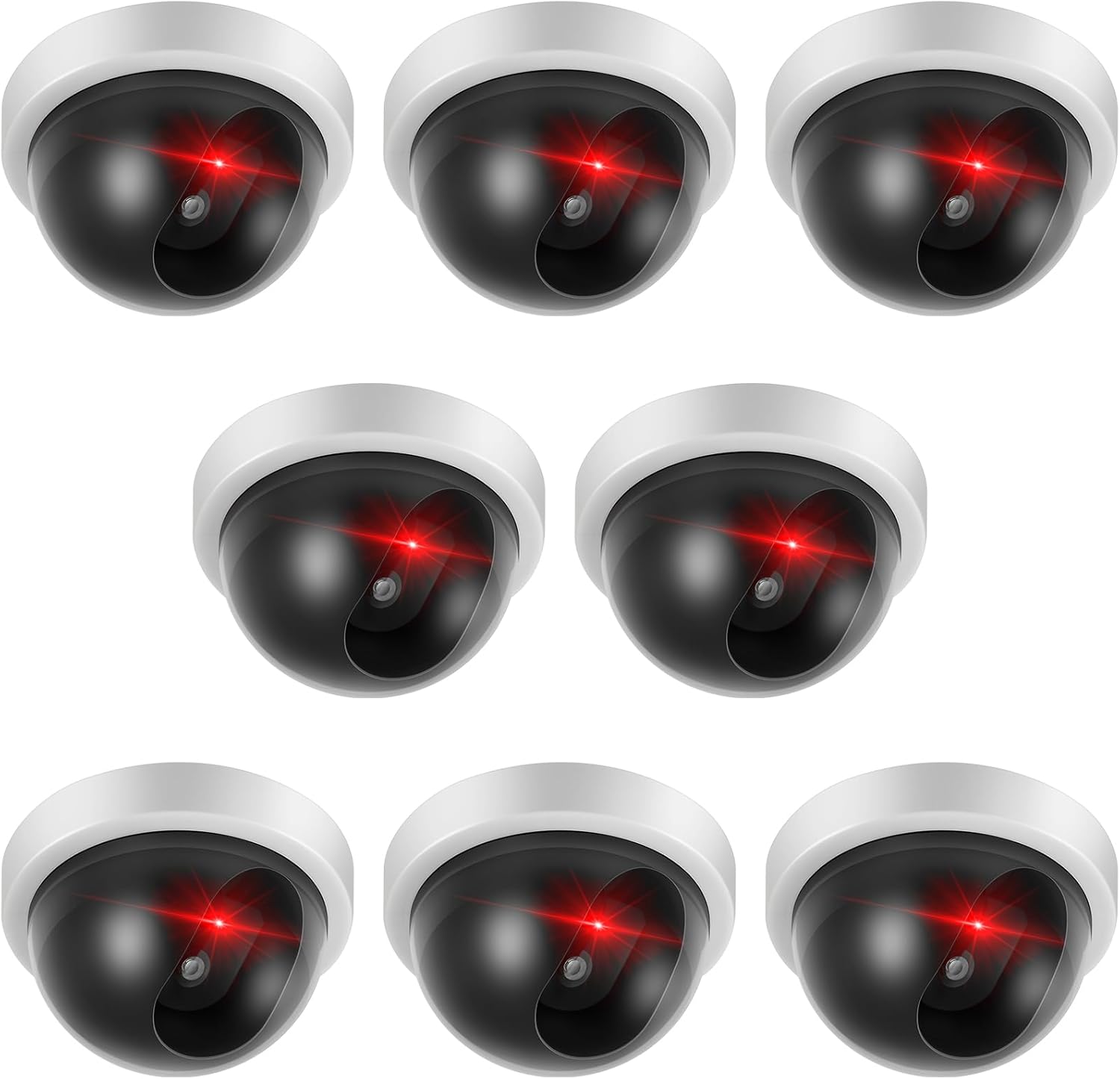 Amazon.com : Kanayu 8 Pack Dummy Fake Camera CCTV Dome Fake Security ...