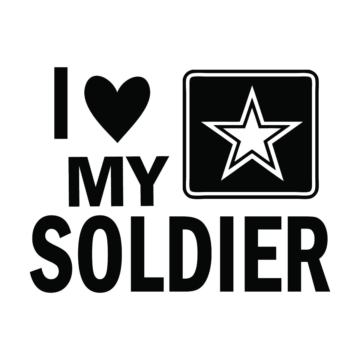 Amazon.com: I Love My Army Soldier Vinyl Decal Sticker Car Truck Van ...