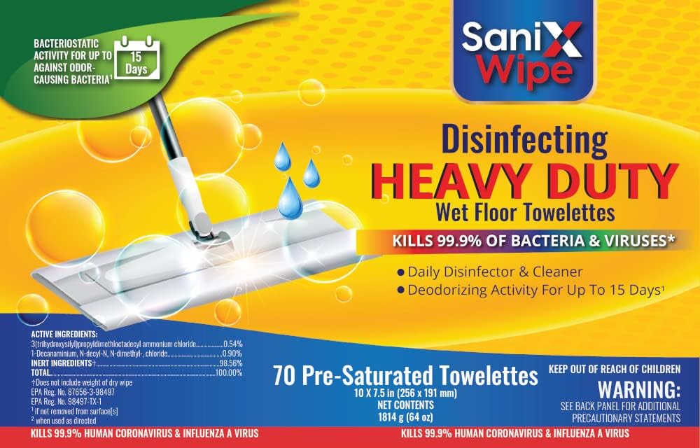 Amazon.com: Clorox Disinfecting Wet Mop Pad, Disposable Mop Heads ...