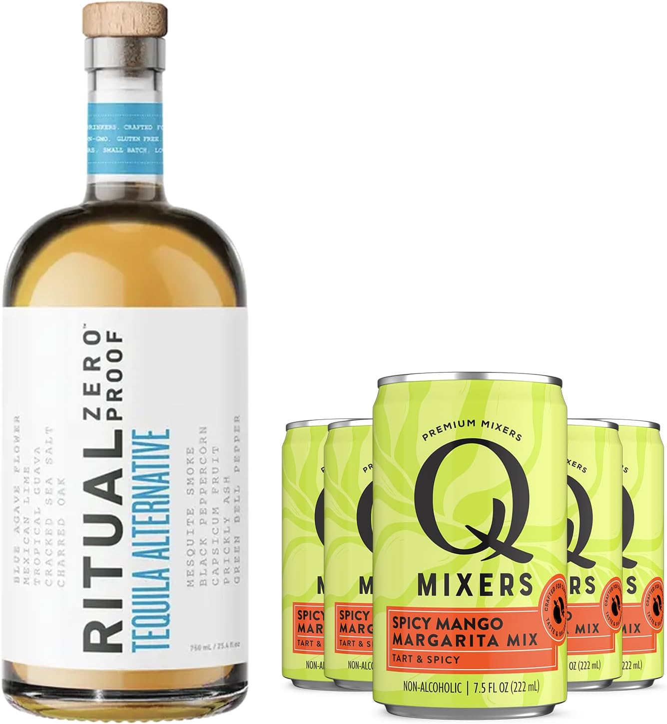 Amazon.com : Ritual Zero Non-Alcoholic Tequila Alternative with 5 Pack ...