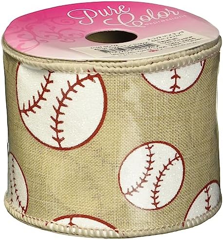 Amazon.com: Morex Ribbon Wired Taffeta Sports Fun Ribbon, 2.5 inch by 3 ...