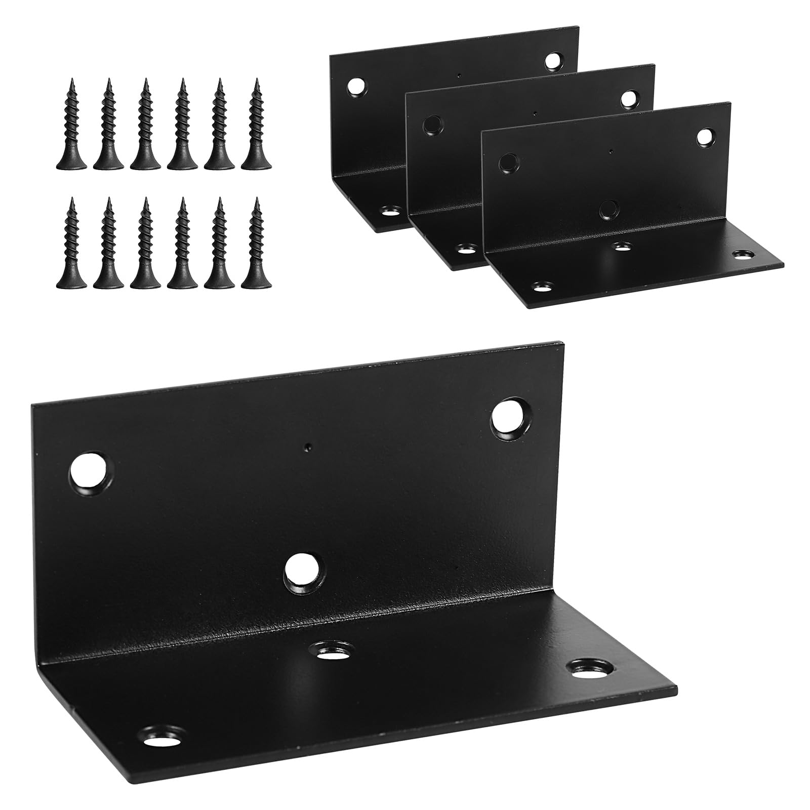 Amazon.com: Cskunxia 4Pcs L Bracket Corner Brace Metal Corner Bracket ...