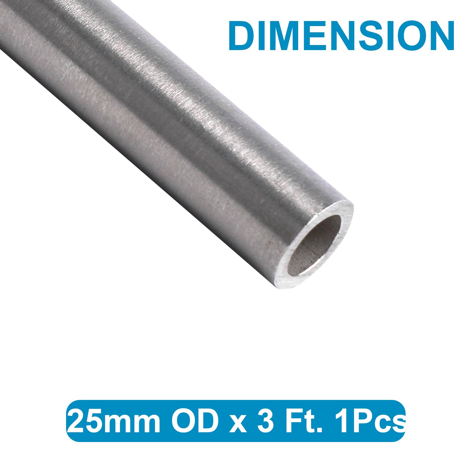 Snapklik.com : Vigorous 25mm OD X 3 Ft. 304 Stainless Steel Tube ...