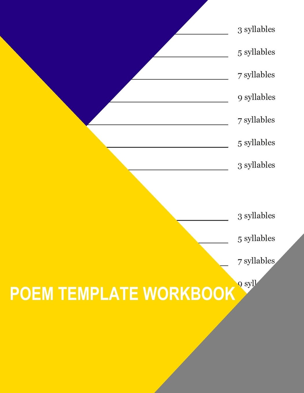 Poem Template Workbook: Septet Poem: Wisteria, Thor: 9781539863557 ...