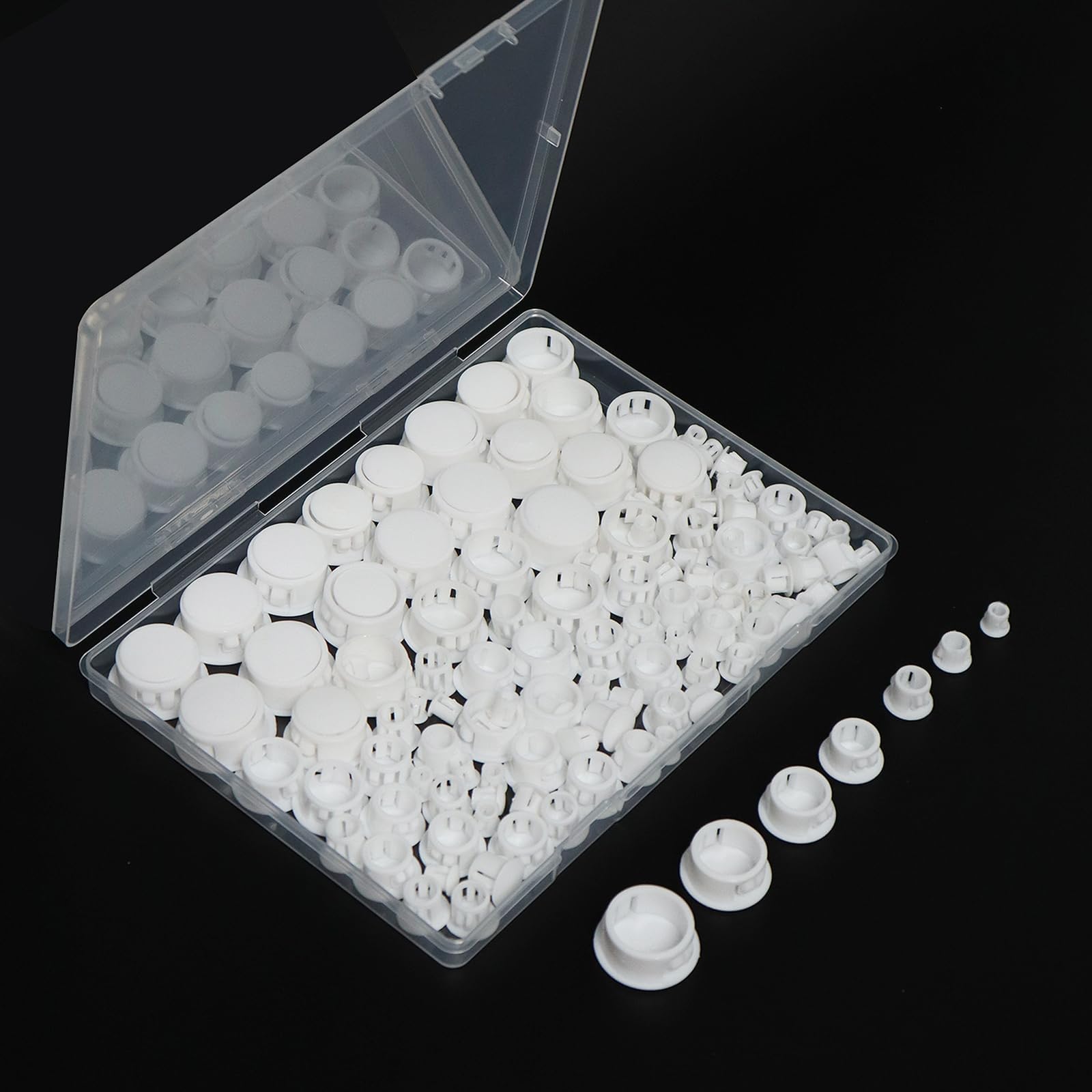 Jetec 100 Pieces 10mm (3/8") Plastic Plugs for Holes Hole Plugs Screw ...