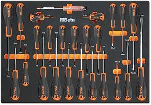 Amazon.com: Beta MM210 25 Piece Slotted, Phillips and Torx Screwdriver Set in Soft Thermoformed ...