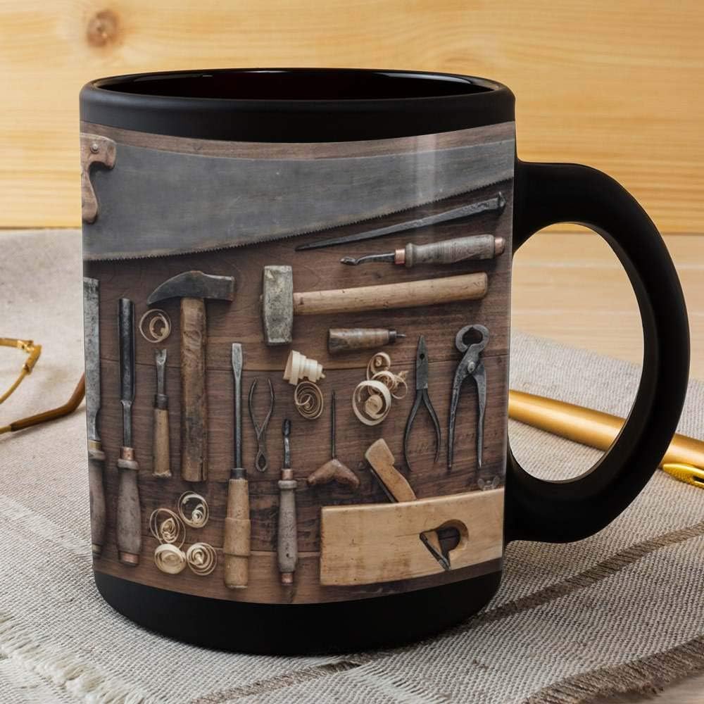 Amazon.com: Novelty Carpenter Vintage Carpentry Tools Mug Carpenter Mug ...