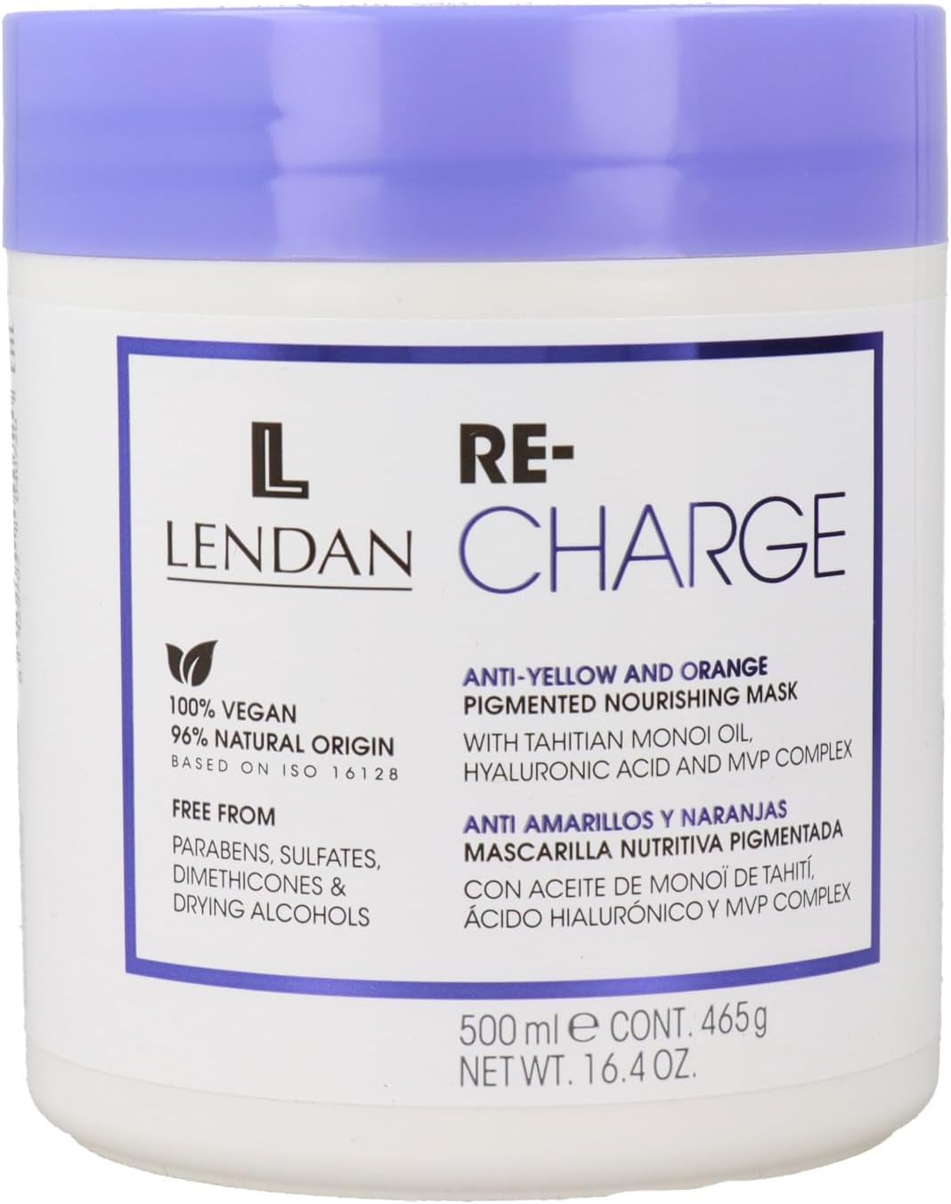 Amazon.com: Lendan - Hydrating Hair Mask - Ethernal Moringa Mask - 500 ...