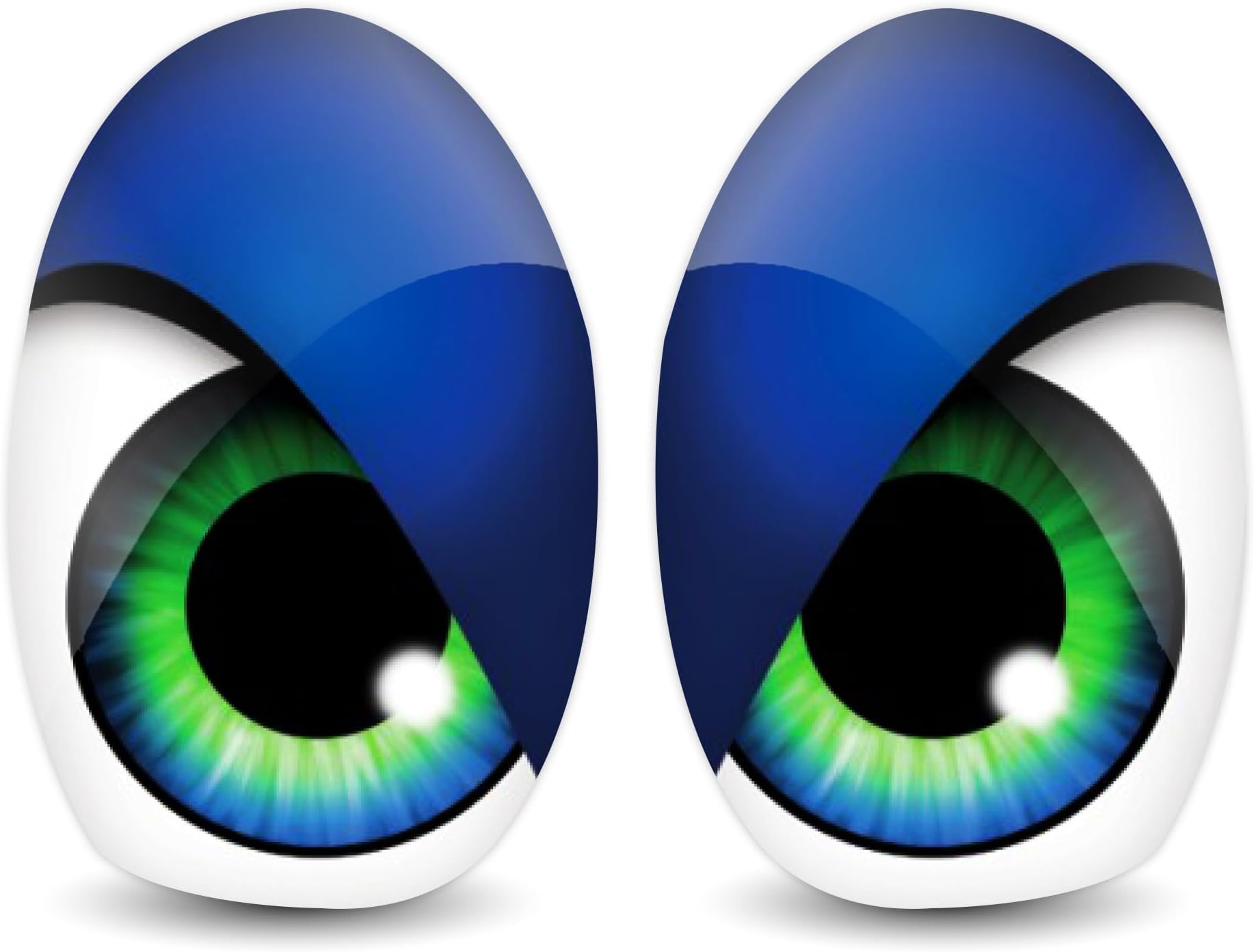 Amazon.com: 2pcs /1 Pair of Eyes/Vinyl Stickers Cartoon Funny Eyes ...