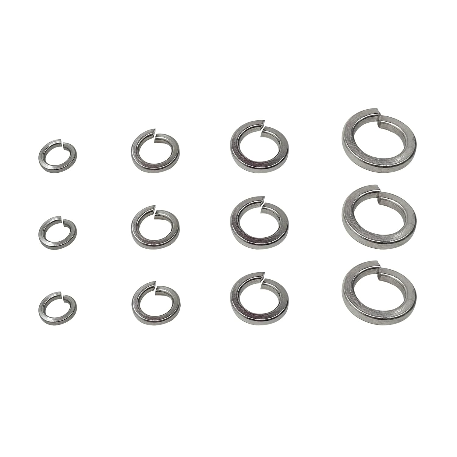 Amazon.com: UYTRYEM 304 Stainless Steel Spring Lock Washer Assortment ...