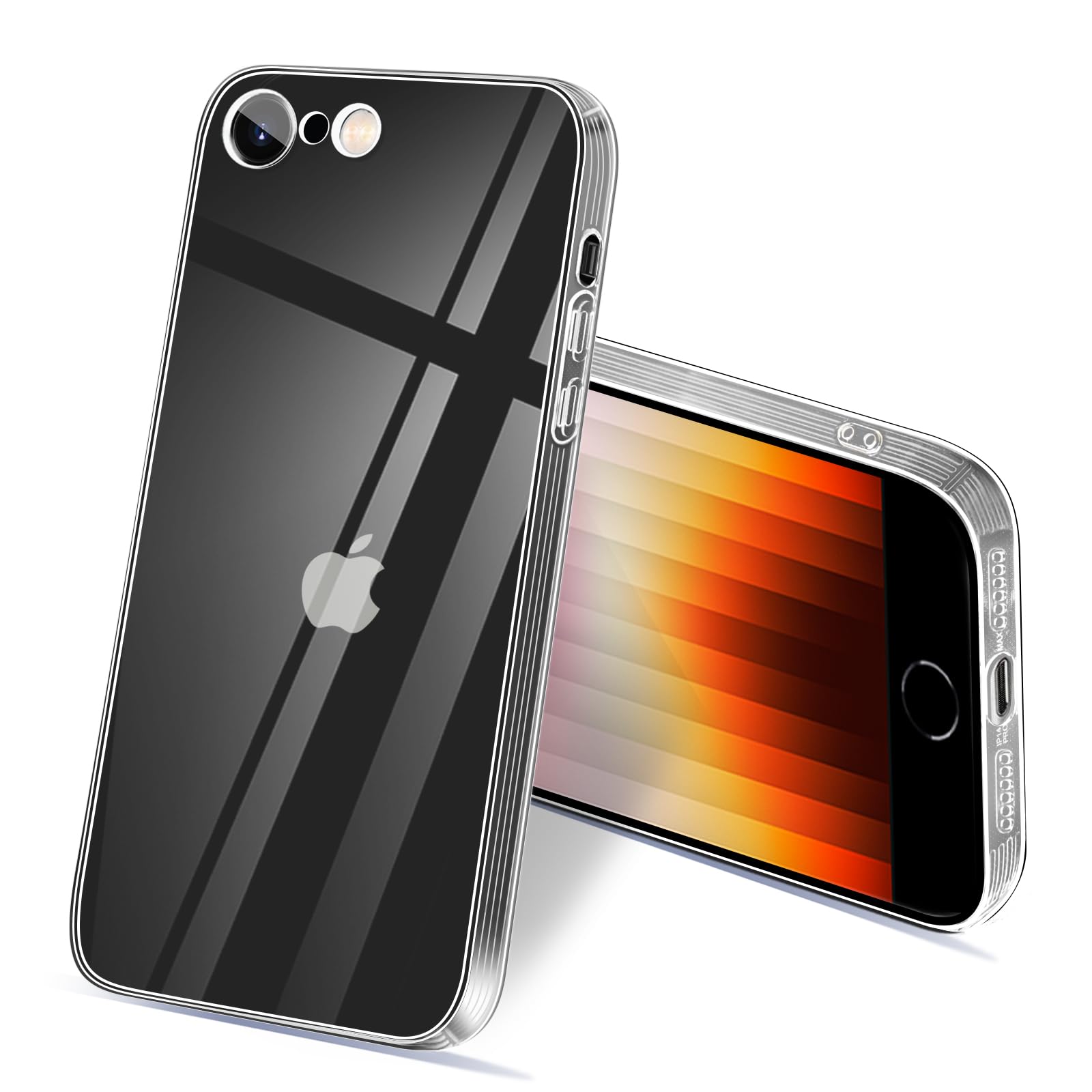 Amazon.co.jp: 【bjnosdv】全透明・黄変防止 iPhoneSE2 iPhoneSE3 iPhone7 iPhone8 ケース クリア 耐衝撃 米軍MIL規格 アイフォンSE3 ...