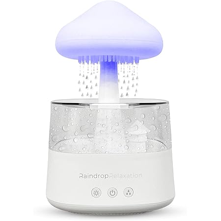 Amazon.com: RaindropRelaxation - Mushroom Rain Humidifier – Water Drip ...