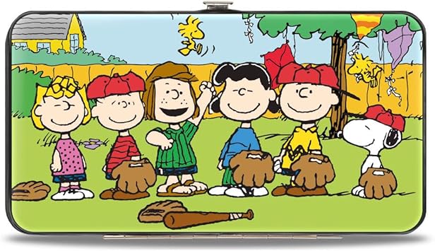 Amazon.com: Peanuts Wallet, Hinged, Peanuts Gang Backyard Baseball ...