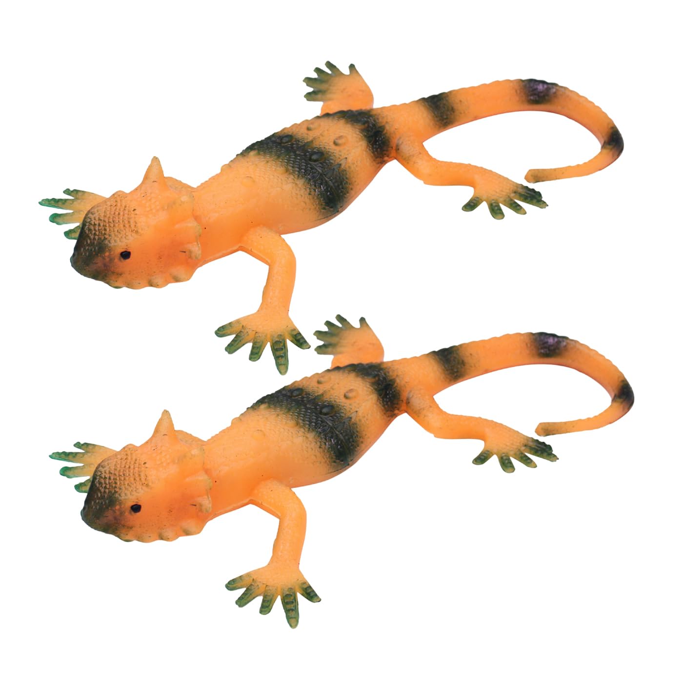 EKAN Soft Rubber Lizard Fun Toys with Sound for Kids and Adults ...