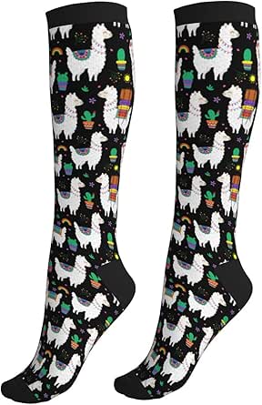 Amazon.com: aipoase Alpaca Compression Socks Knee High Circulation ...
