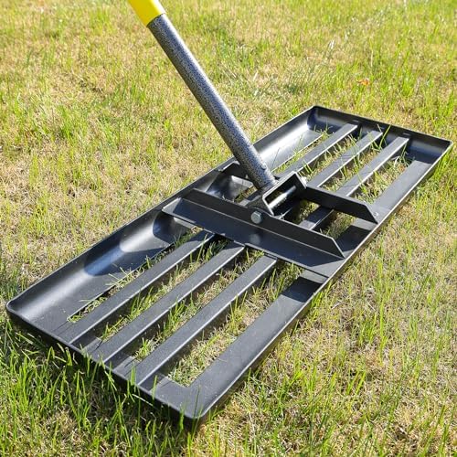 Lawn Leveling Rake, 27x10 Inch Heavy Duty Lawn Leveler with 72 Inch ...