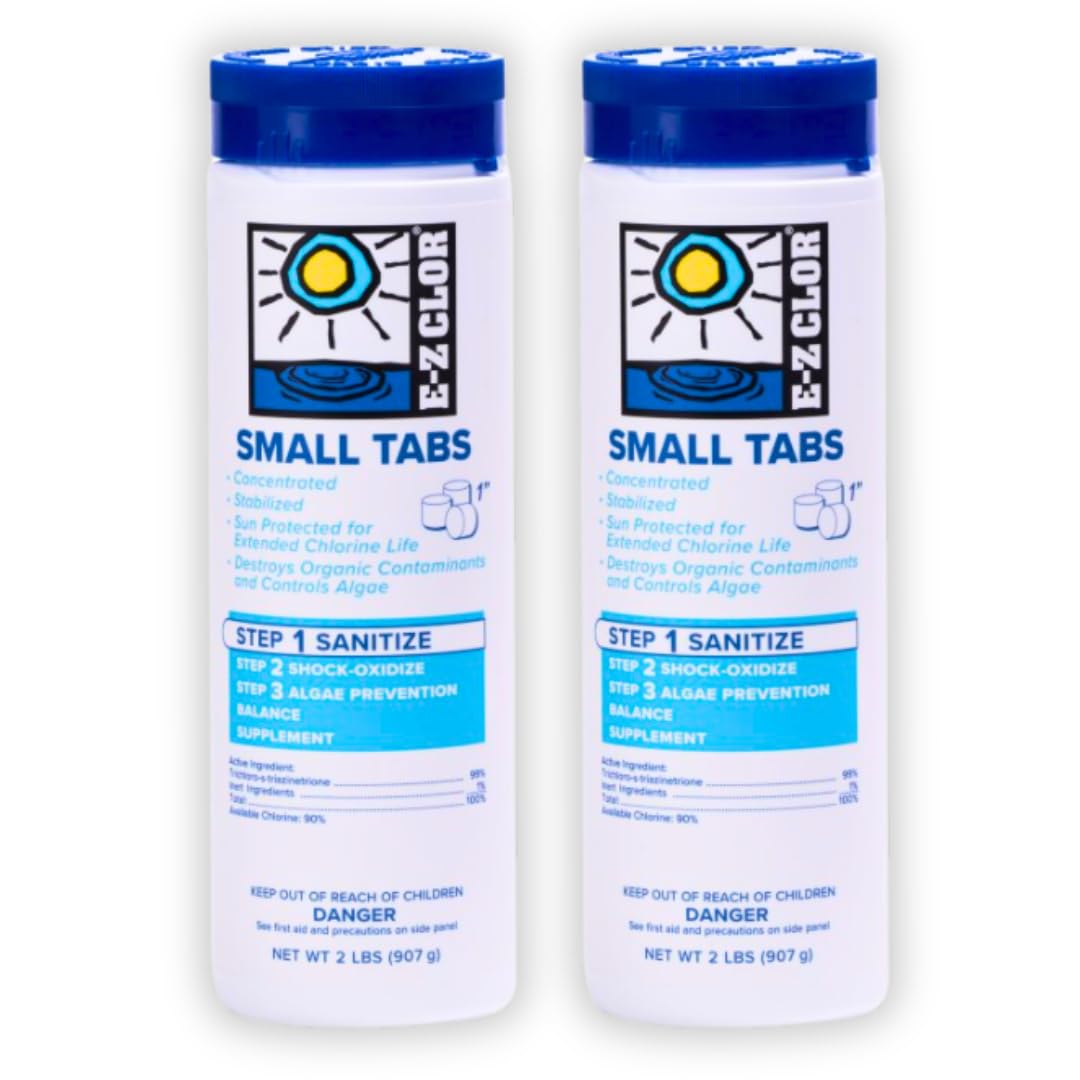 Amazon.com : E-Z Clor 1" Chlorine Tabs, Swimming Pool Chlorinating ...
