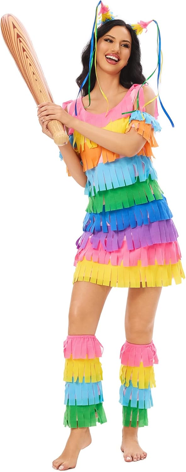 Amazon.com: Pinata Costume Women - Funny Woman Halloween Costume Onesie ...