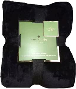 Amazon.com: Kate Spade King Fleece Blanket, Black : Home & Kitchen