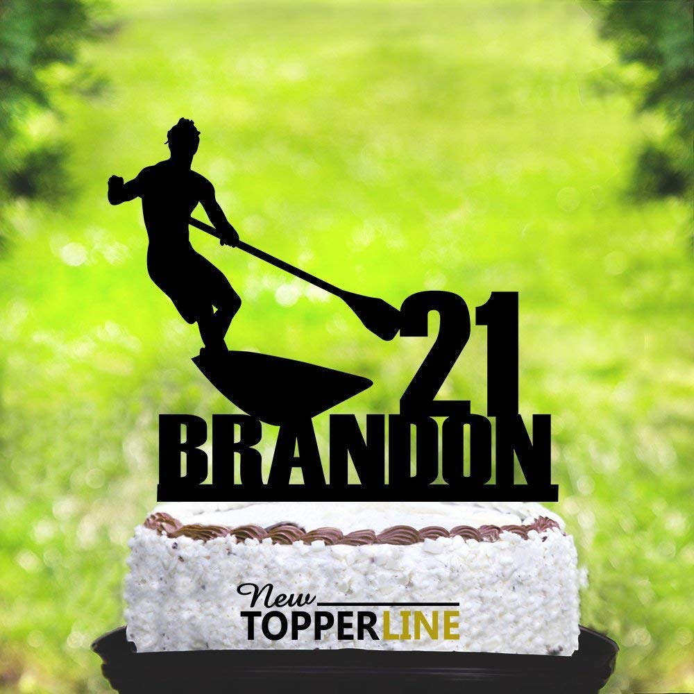 Queen54ferna Rafting Cake Topper Rowing Oars Cake Topper Surfing Cake ...