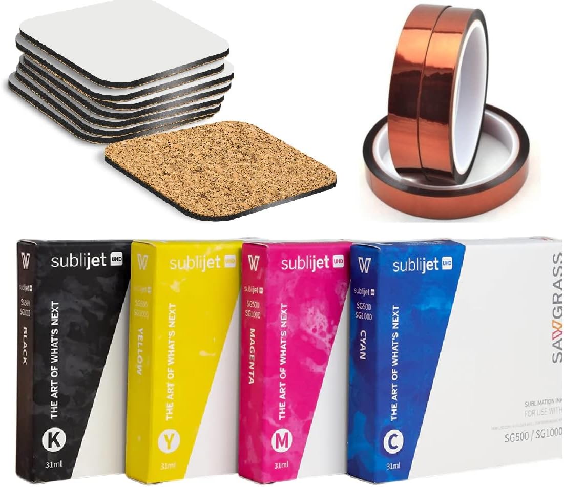 Amazon.com: Sawgrass SubliJet UHD CMYK Ink Set for SG500 & SG1000 ...