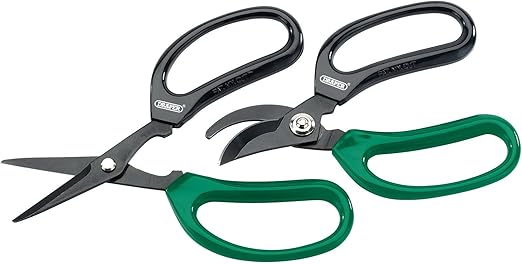 Draper Garden Scissor Set-2 Piece | Soft Grip | 165mm Straight Blade ...
