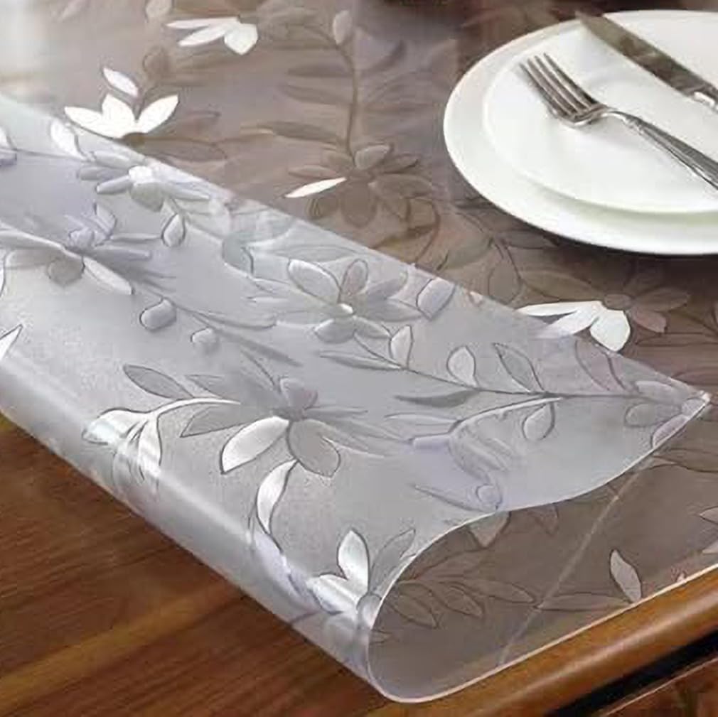 Amazon.com: HoSwag 1.5 mm 20 x 36 Inch Translucent PVC Tablecloth ...