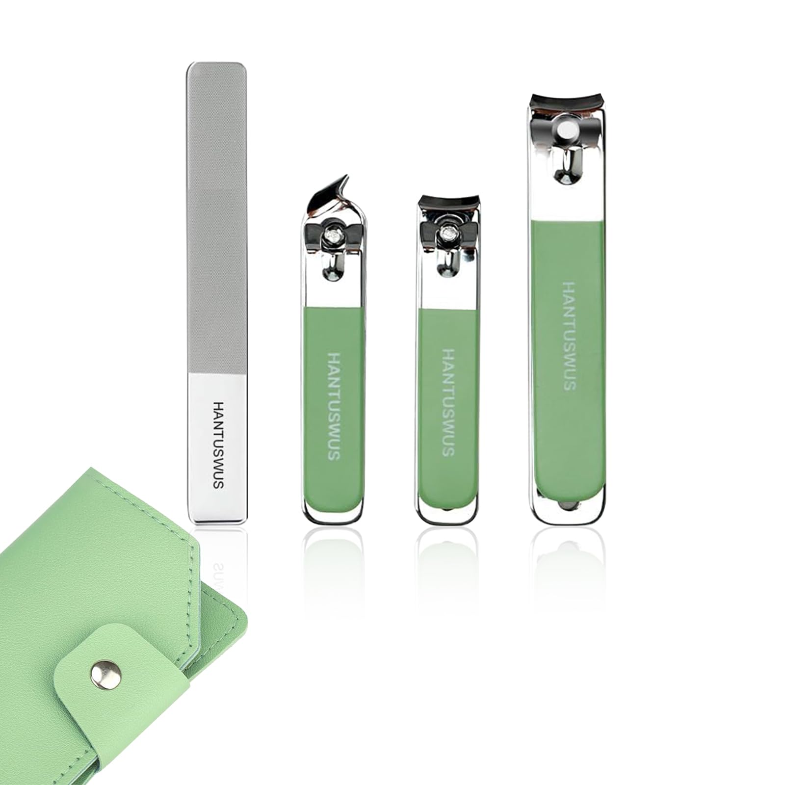 Amazon.com : HANTUSWUS Ultra Sharp Stainless Steel Nail Clippers Set ...