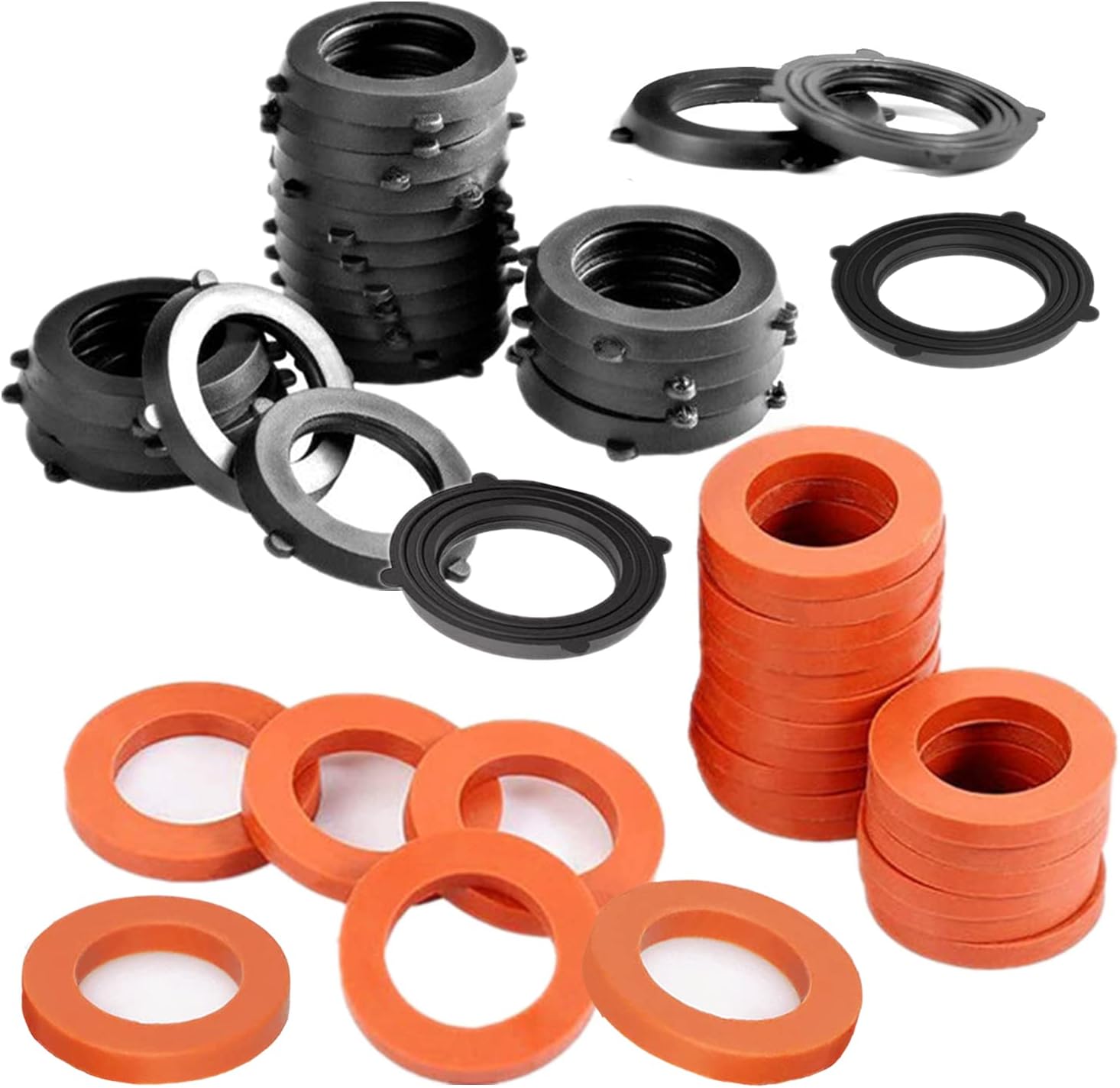 Amazon.com: Tatuo 35 Pack Garden Hose Washers Rubber Washers Seals ...