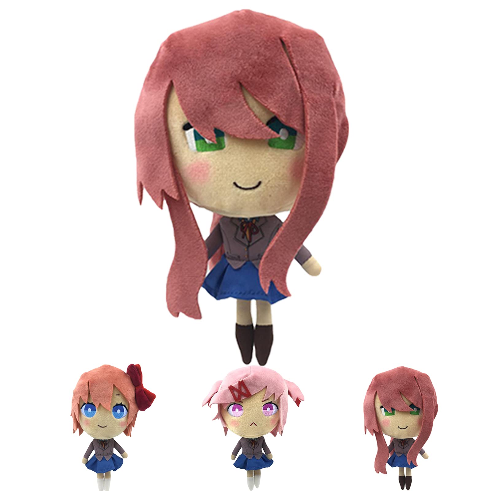 Buy 1/3Pcs Ddlc Plush Set,Cute Ddlc Natsuki Plush /Monika Plush/Sayori ...