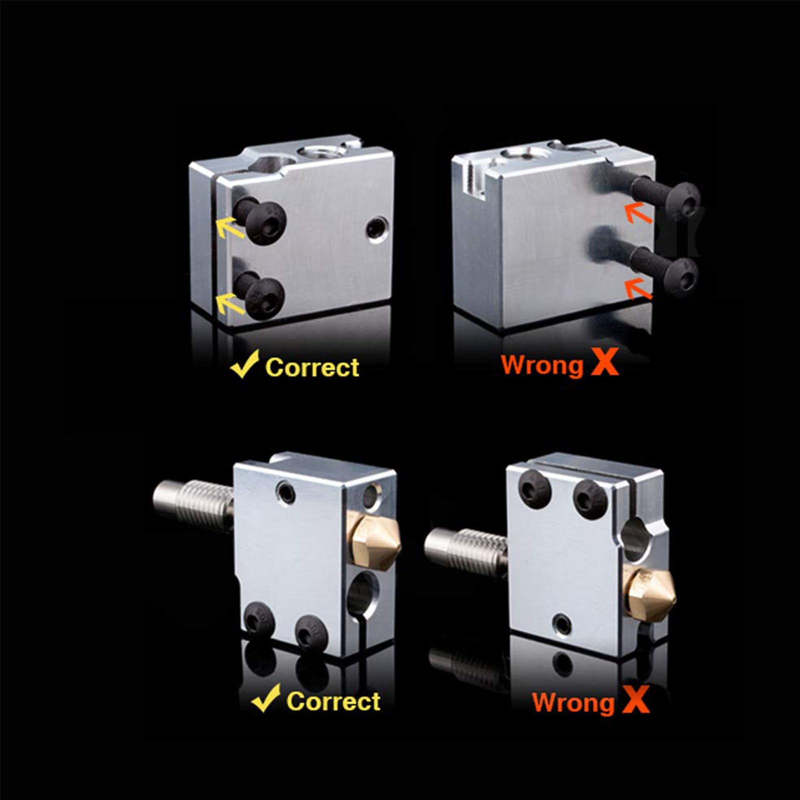 Snapklik.com : hiBCTR 5pcs Aluminum Upgrade Heater Block Compatible