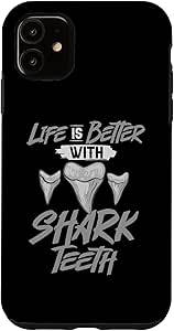 Amazon.com: iPhone 11 Shark Teeth Fossil Tooth Megalodon Collector Case ...